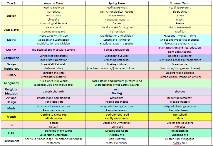 Year 3 Holly Class – Gamesley Primary School